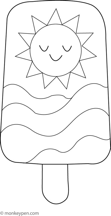 Cute Popsicle Free Colouring Pages For Endless Fun
