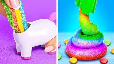 Ist Es Regenbogen Einhorn Zuckerl 🦄🌈 Geniale Fidgets Und Hacks Youtube