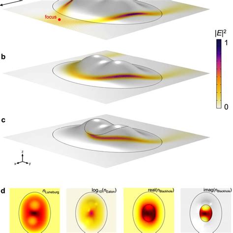 Normalized Electric Field Distribution Of Surface Electromagnetic Wave