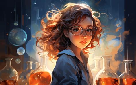 Premium Ai Image Pretty Girl Exploring Science Premium Ai Image Pretty Girl Exploring Science