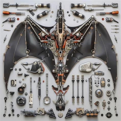 A Bat With Many Tools Captured Beautifully Premium AI Generated Image