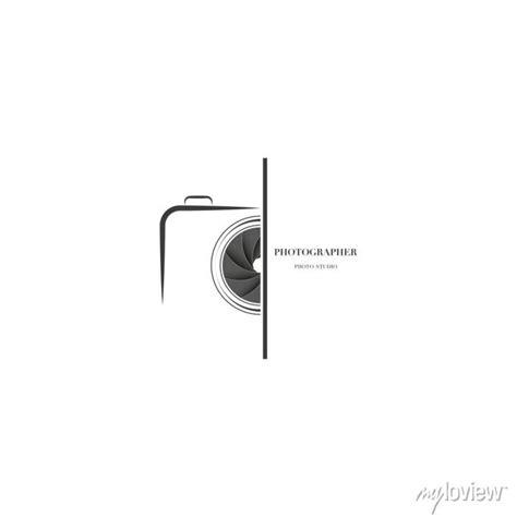 Abstract Camera Logo Vector Design Template For Professional Wall