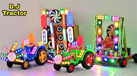 Light Dj Tractor Durga Puja Dj Loading Truck Big Dj Tractor Ganesh