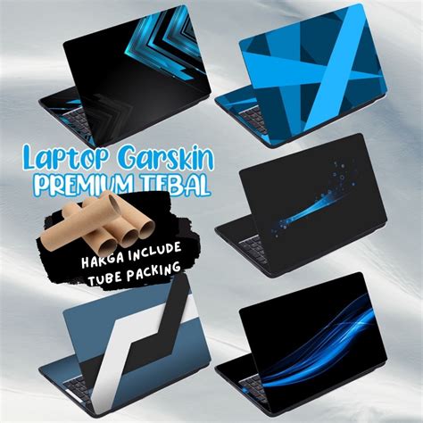 Jual Garskin Laptop Anti Gores Simp Hitam Minimalis Premium Full Set Inch
