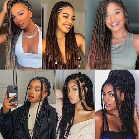 Medium Box Braids Hairstyles