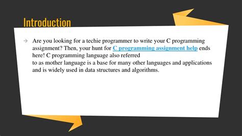 ppt c programming assignment help powerpoint presentation free