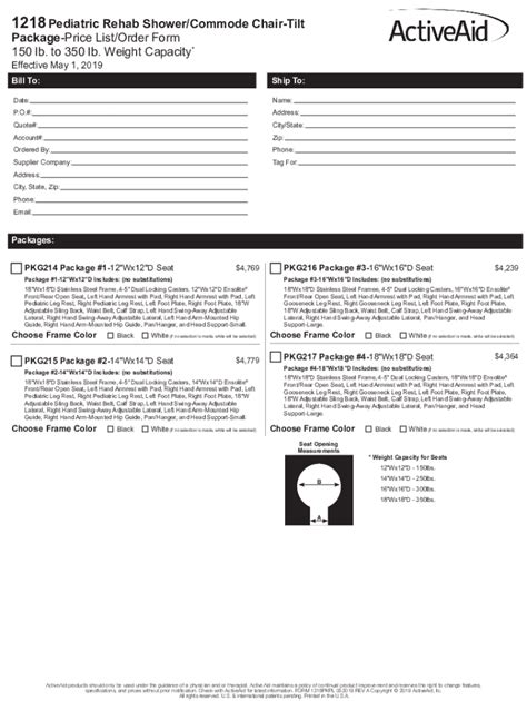 Fillable Online 1218 Package Order Form Fax Email Print PdfFiller