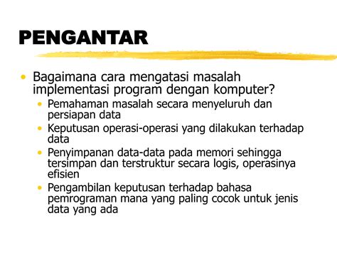 Tipe Data Terstruktur Materi Struktur Data Ppt