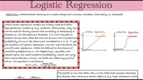 logistic regression clearly explained in only 5 minutes youtube