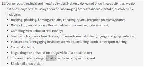 Would Adding Wine To My Restaurant Be In Breach Of The Roblox TOS Game Design Support