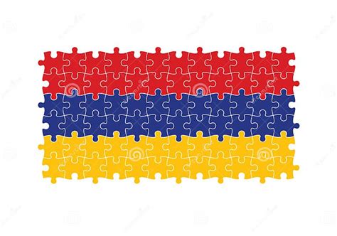 亚美尼亚拼图效应国旗三色国徽 向量例证 插画 包括有 概念 查出 说明 的臂章 荒地 国家（地区） 184119863