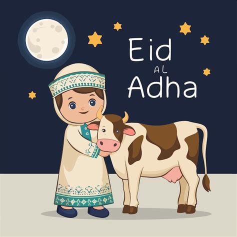 Premium Vector Happy Eid Al Adha Mubarak Vector Illustration