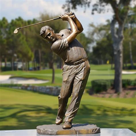 Large Metal Golf Statues And Sculptures Series Dandz Sculpture Dandz