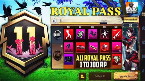 A11 Royale Pass 1 To 100 Rp Rewards 🔥 A11 Bonus Pass Rewards Next Rp