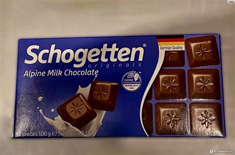 Молочный шоколад Schogetten Аlpine milk chocolate - «Schogetten ...