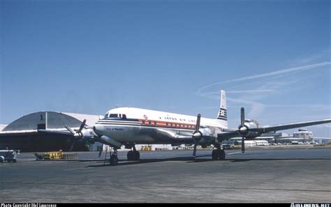 Douglas Dc 7c Seven Seas Japan Air Lines Jal Aviation Photo