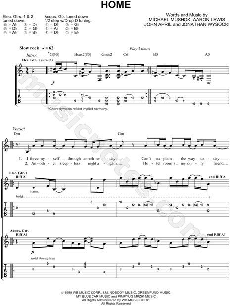 Staind Guitar Chords