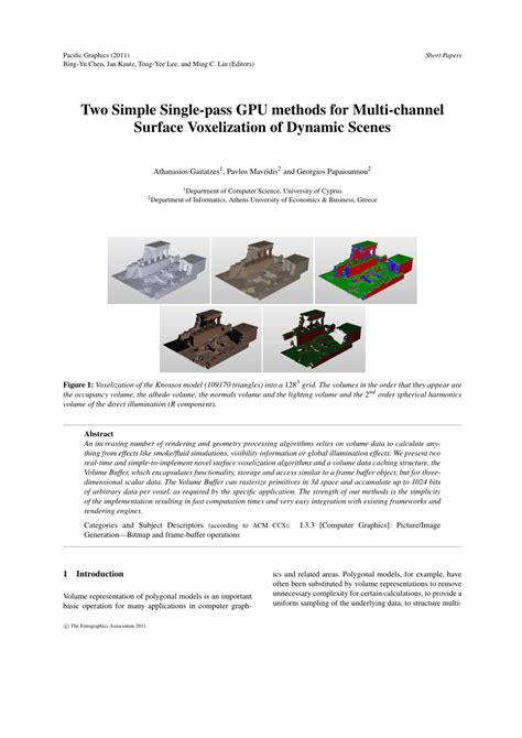 PDF Two Simple Single Pass GPU Methods For Multi Channel Surface