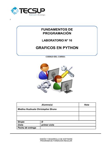 Lab 16 Graficos Con Pythondocx Pdf Programación De Computadoras Laboratorios