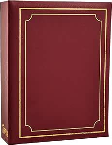 Arpan 6x4 Plain Photo Album With 200 Pockets Burgundy Amazon Co Uk