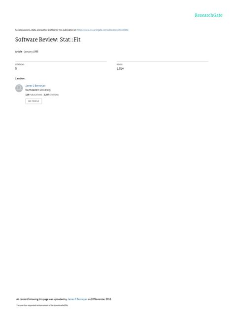 Softwarereviewstatfit Pdf Chi Squared Distribution Estimator