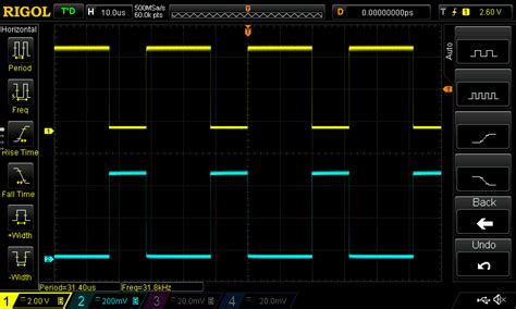 Two Pwm Signals On Pins And With Input On A Signals Need To Be