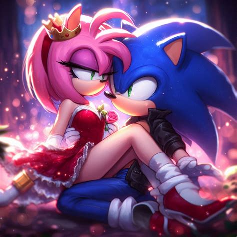 Sonic And Amy By Aibatman On Deviantart