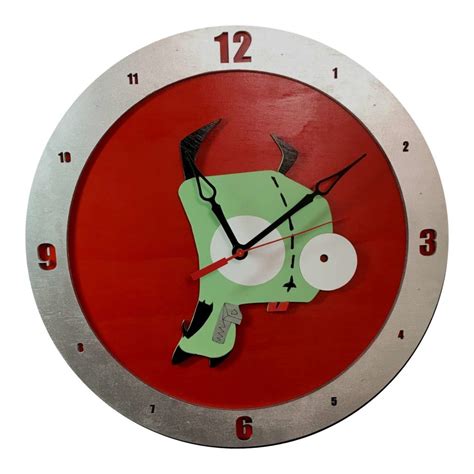 Gir Build A Clock Invader Zim 14 Wall Clock Altruistic Alltru2u