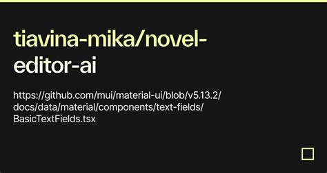 Tiavina Mika Novel Editor Ai Codesandbox
