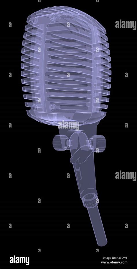 Studio Microphone X Ray Render Stock Photo Alamy