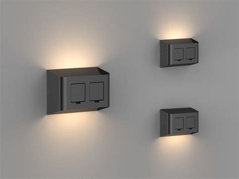 Wall Mounted Light With Double Power Socket Ish Kuwait