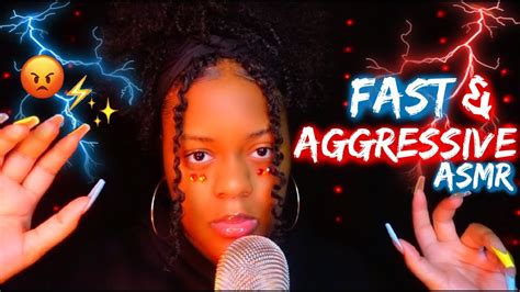 Asmr ⚡fast And Aggressive Unpredictable Triggers For Extreme Tingles 😡🔥