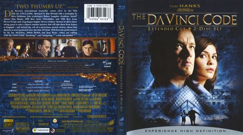 The Davinci Code Extended Cut Blu Ray Cover And Labels 2006 R1