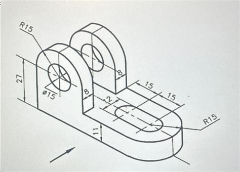 Solved Draw Front, side, and Top view with measurements. | Chegg.com