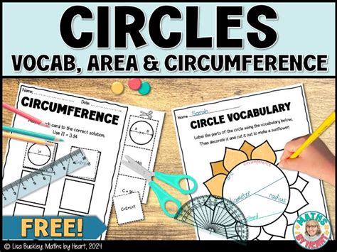 Free Circles Area Circumference Vocabulary For Ks3 Teaching Resources