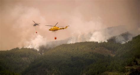 Bangkok Post Spain Pm Hopes Tenerife Wildfire Will Stabilise In