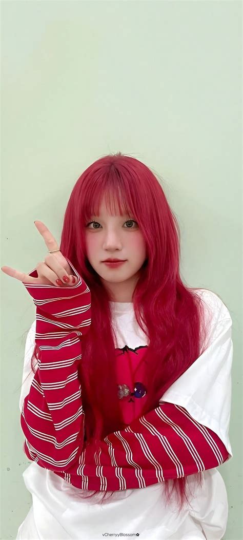 Gi Dle Community Posts 雨琦的红发图片 真的很好看啊啊啊！