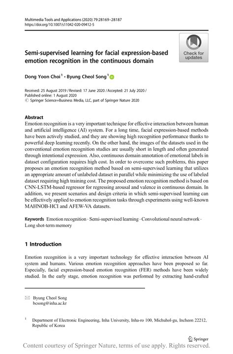 Semi Supervised Learning For Facial Expression Based Emotion