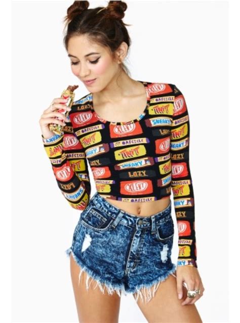 Candy Crop Top Fashion Clothes Tops