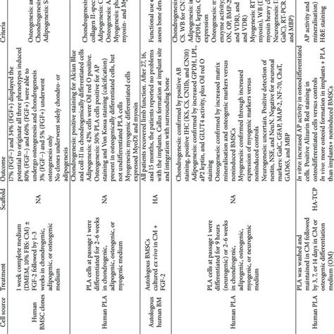 Highlights Of Selected Publications Regarding The Osteogenic Potential