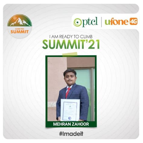 Mehran Zahoor On Linkedin Imadeit Summitter2021 Letsbegintheclimb
