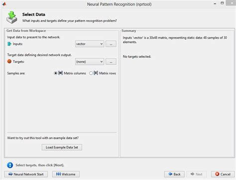 Neural Network Issue With Nnstart In Matlab Tool Stack Overflow