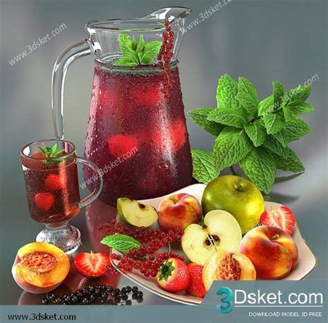 Free Download Food And Drinks 3d Model 095 Download 3d Model Free