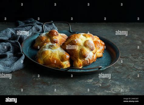 Pan De Muerto Or Bread Of The Dead Also Called Pan De Los Muertos In Mexico Is A Type Of Pan