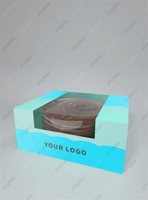 Original Modeling Square Translucent Packaging Box Prototype Template