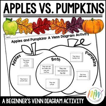 Venn Diagram Activity With Apples And Pumpkins