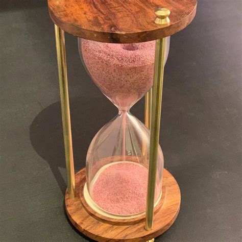 Wooden Hourglass Sand Timer Vintage Hourglass Maritime Nautical Decor 6