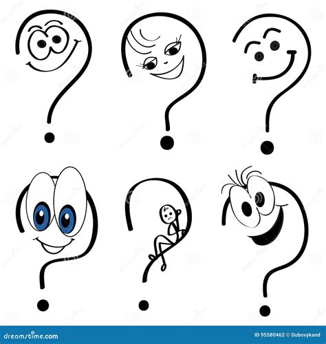 emoji question marks cartoon