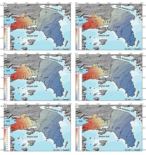Spatial Distribution Of Pga A B Pgv C D And Pgd E F For Download Scientific Diagram