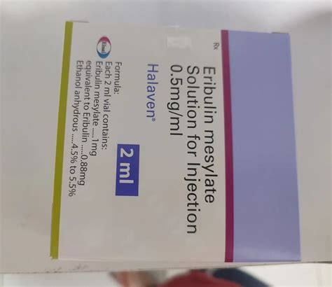 Halaven Eribulin Injection 2 Ml At Rs 21000 Vial In Vadodara Id 2849317586073